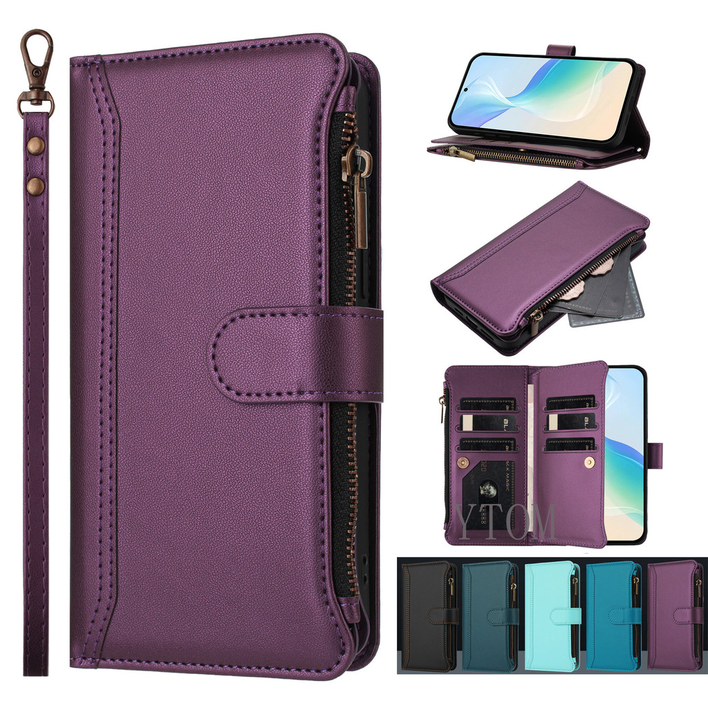 Para Realme C75 C67 C65 C63 C61 Note 60 50 GT 7 6 6T 5 3 3T Pro NEO 2 4G 5G Bolso Com Zíper ...