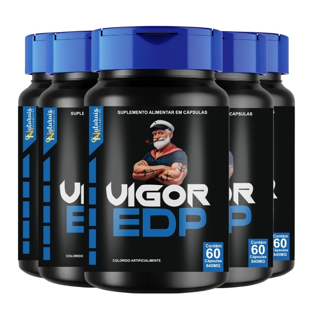 Kit 5x Vigor Edp 300 Capsulas Original | Shopee Brasil