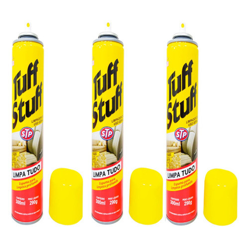 Kit 3 Tuff Stuff Espuma Para Limpar Cama Sofa 300ml Original | Shopee ...