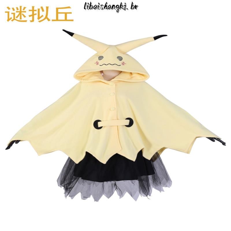 Mimikyu Cartoon Suit Women Pajama Anime Cloak Vestimenta De Halloween ...