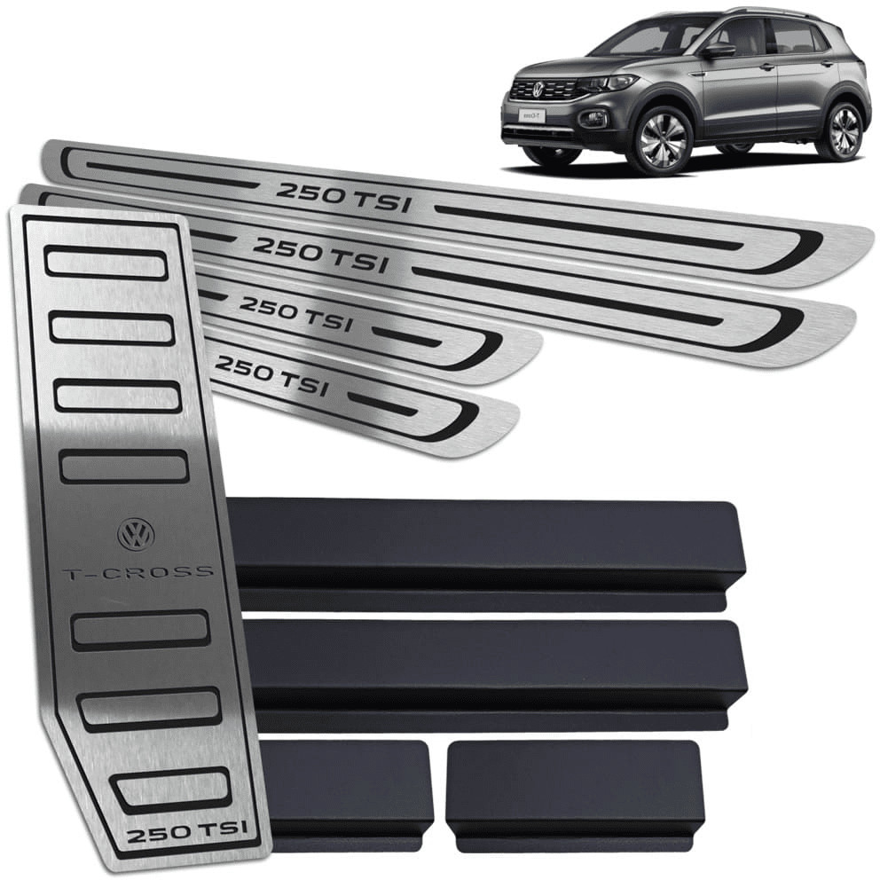 Kit Soleira Descanso Pé T-Cross 2020 até 2025 Baixo Relevo | Shopee Brasil