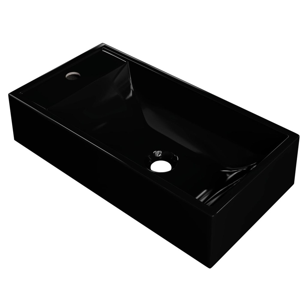 Cuba Pia de Apoio Para Banheiro Retangular 54cm Alva C08 Preto ...
