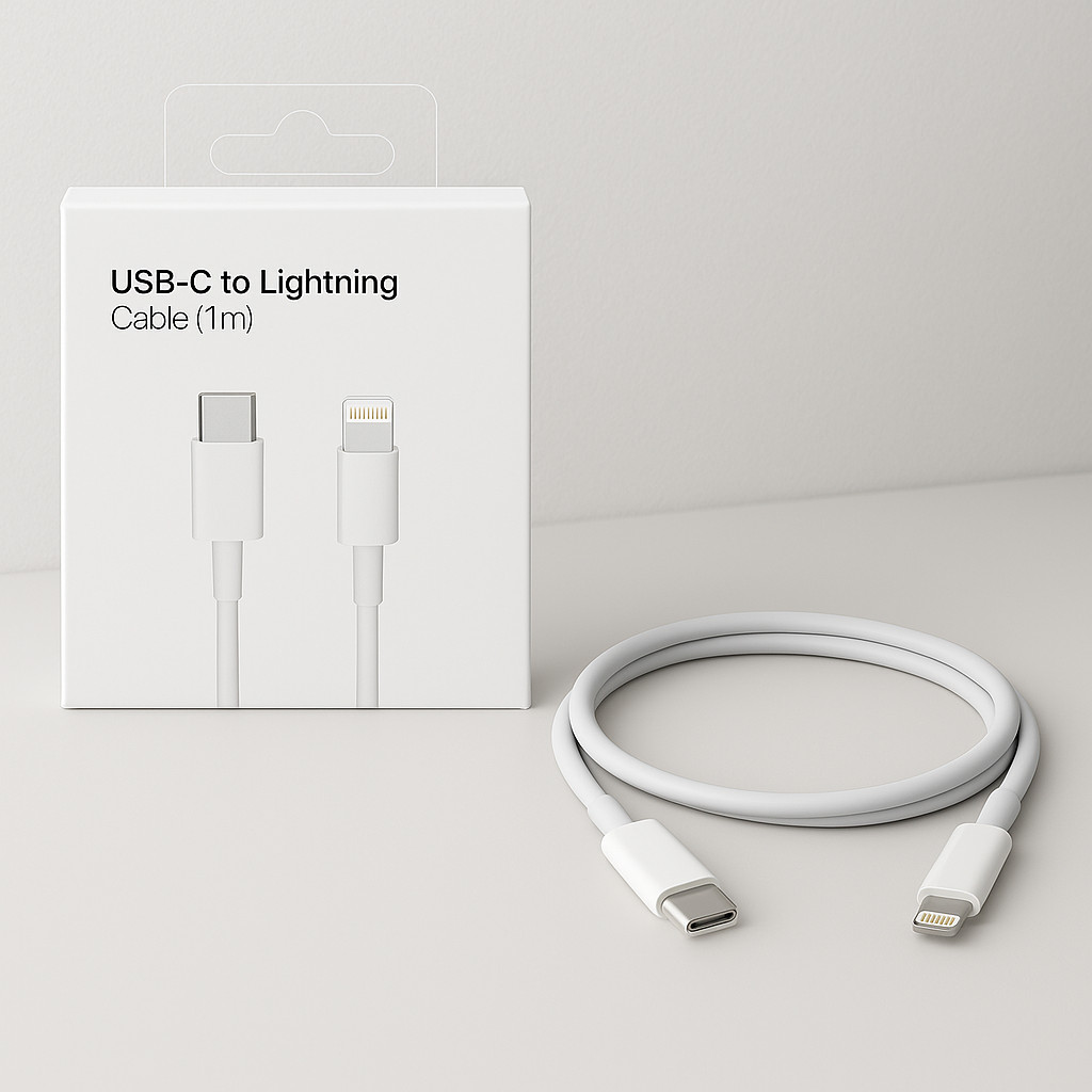 Cabo de Iphone Original Lightning Usb-C Tipo C 1m USB de Carregamento ...