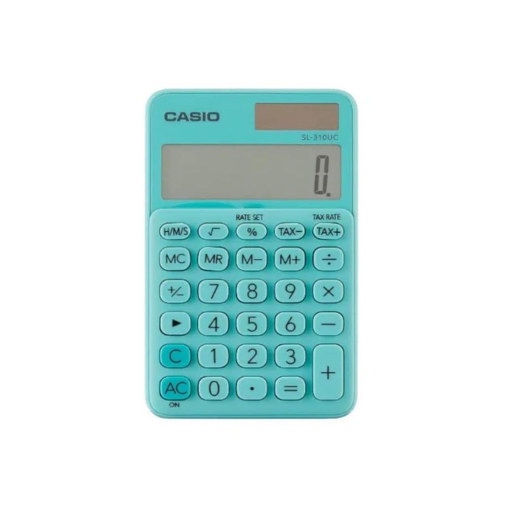 Calculadora de Bolso Casio SL-310UC Azul-Turquesa | Shopee Brasil