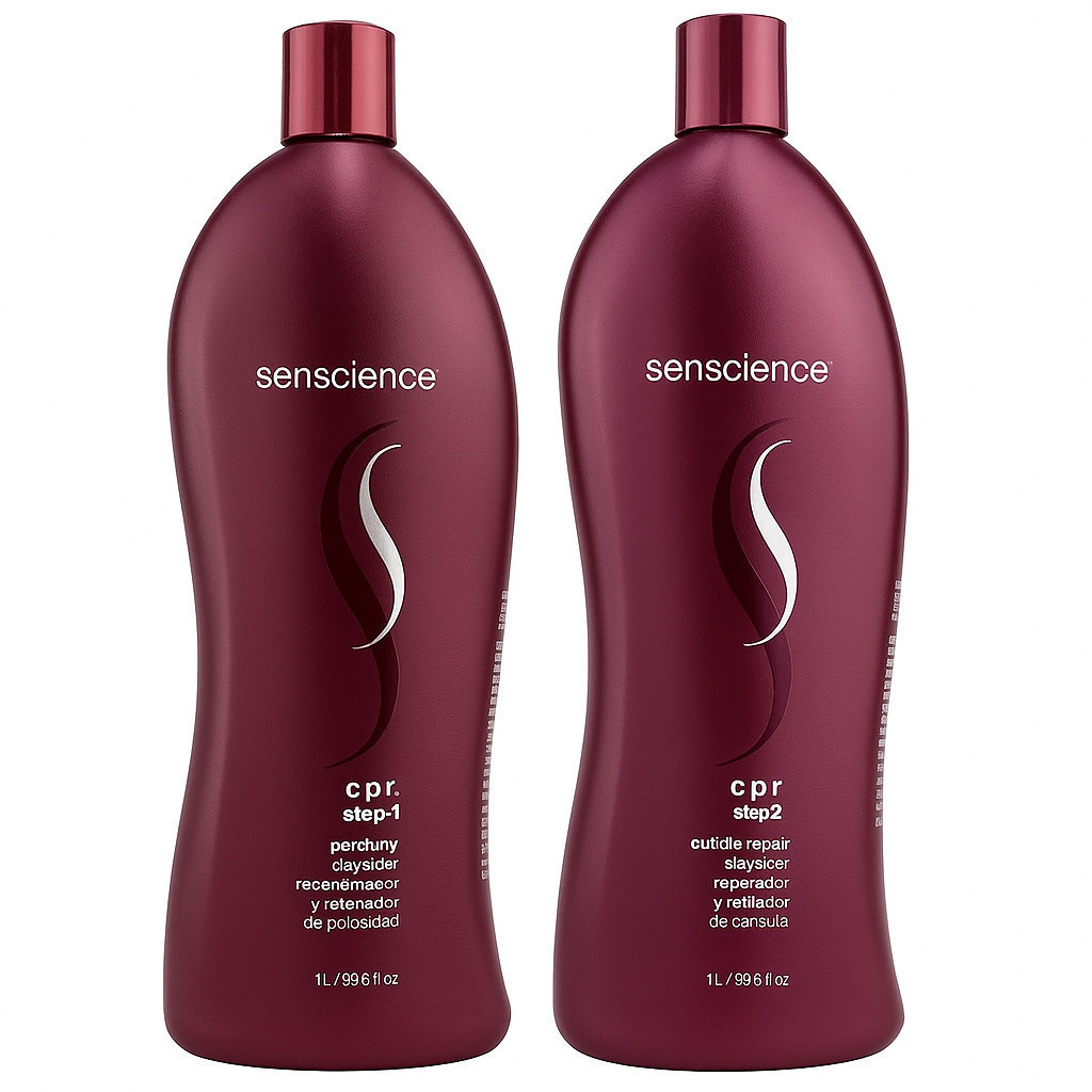 KIt Senscience Profissional Reconstrutor Cpr passo 1 + passo 2 1 Litro ...