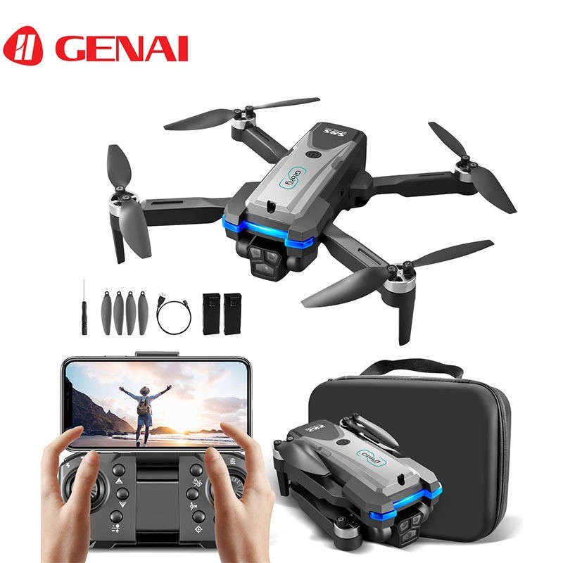 【GENAI】Drone S8S Max Câmara 4K HD Drone profissional 1800mAh distância ...