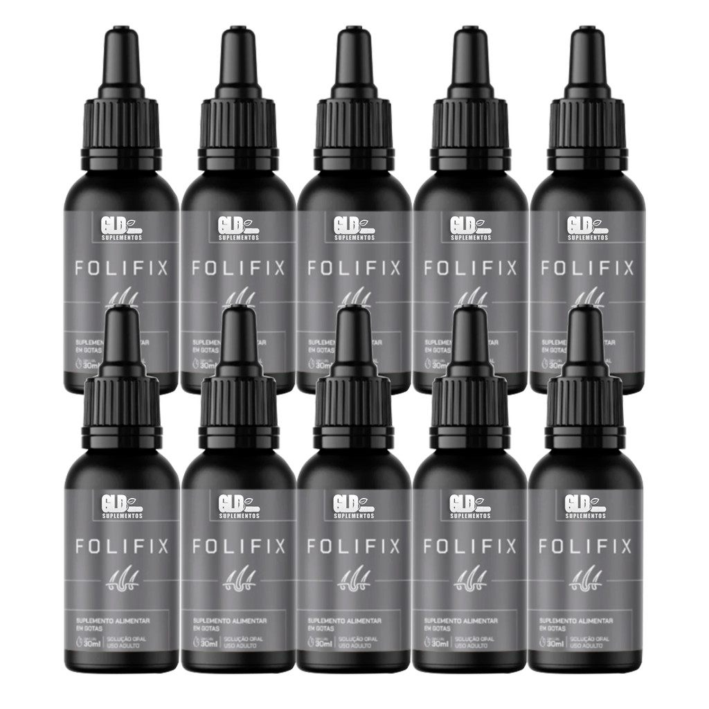10x Folifix 30ml Original Suplemento Alimentar - 10 frascos | Shopee Brasil