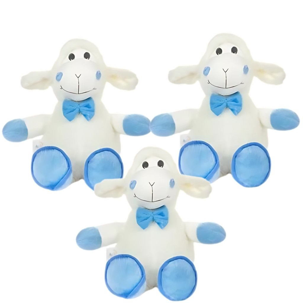 Conjunto de 3 de Pelúcias Infantil Ovelha PMG | Shopee Brasil