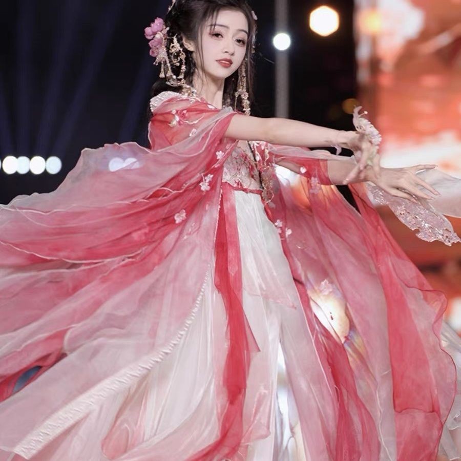 Tu Qiqi Original Hanfu flor de pêssego doze flor deus Tang feito na ...
