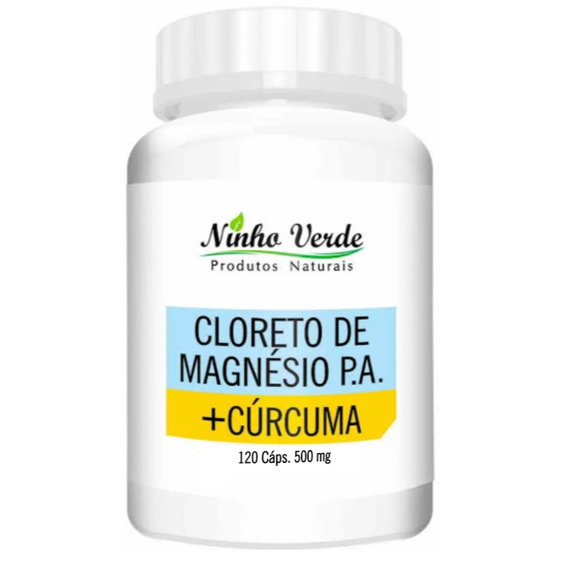 Cloreto de Magnésio + Curcuma 120 Cápsulas - Ninho Verde | Shopee Brasil