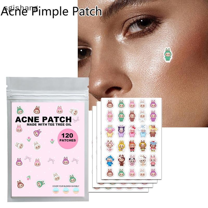 sg 120 Pçs/SET Labubu Pimple Patch Acne Colorido Invisível Cuidados Com ...