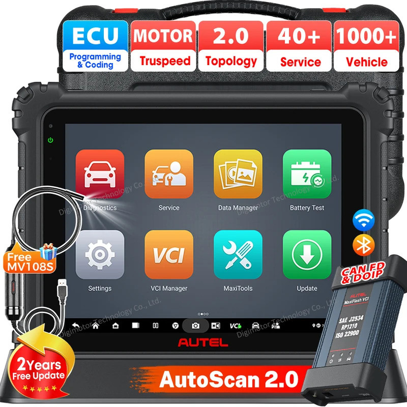 Scanner de Diagnóstico de Carro Autel MaxiCOM Ultra Lite S, Ferramenta ...