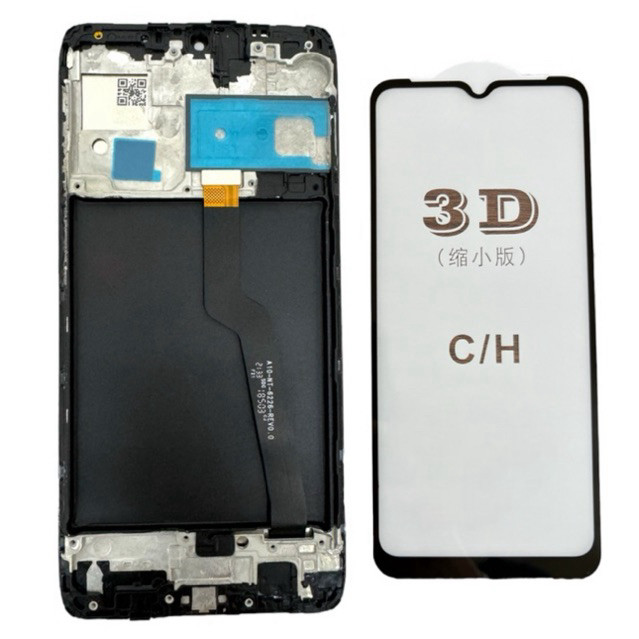 Tela Frontal Display Completo C/aro Para A10 A105 Original Premium + Pel 3d Envio Rápido ...