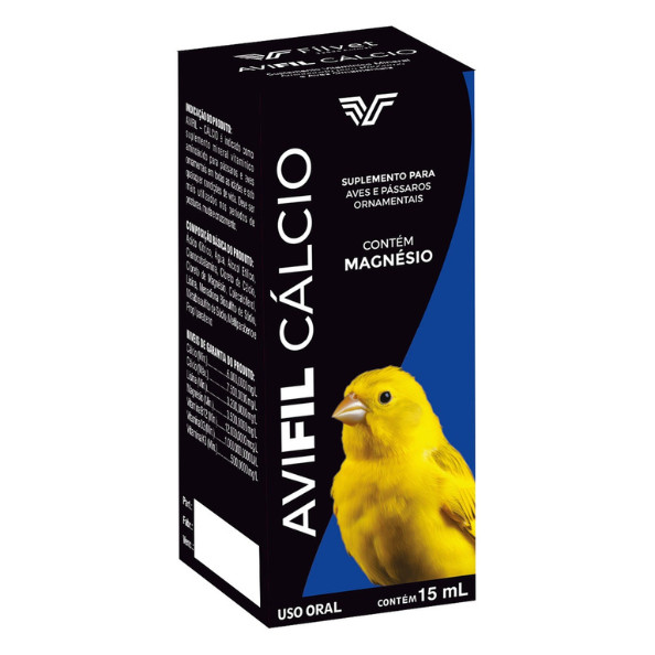 Avifil Cálcio 15ml | Para Bico Ovos Unhas | Cálcio Para Aves | Shopee ...
