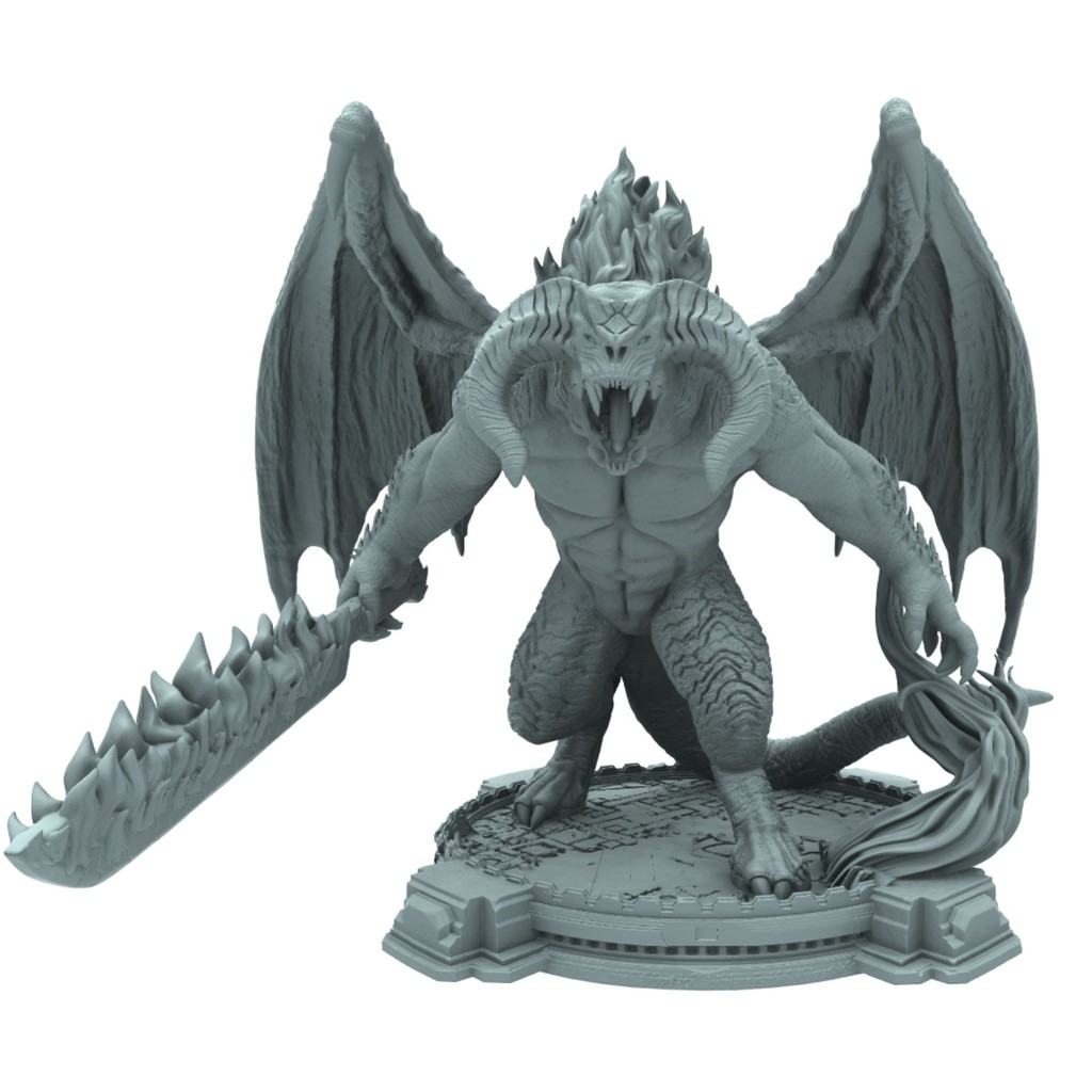 Miniatura Balrog Rpg Compatível D&d Dnd Dungeon & Dragons | Shopee Brasil