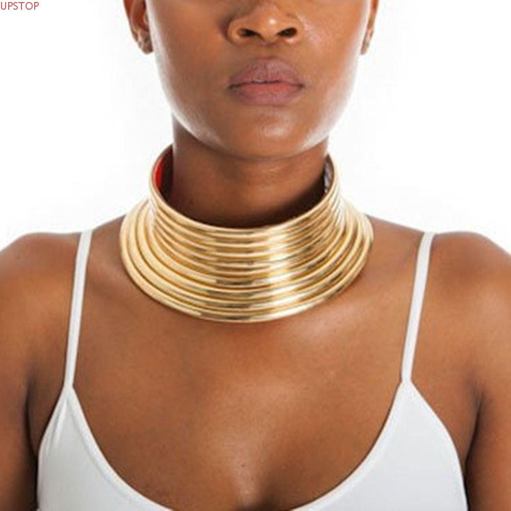 Colar Gargantilha UPSTOP , Joias Africanas De Couro Vintage , Torques ...