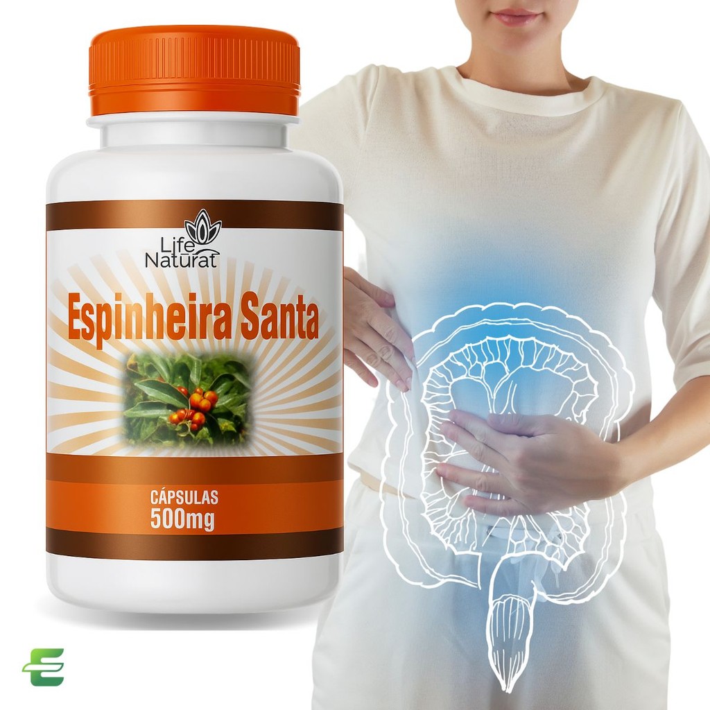 Suplemento Espinheira Santa 100 Natural 60 Caps 500mg Original