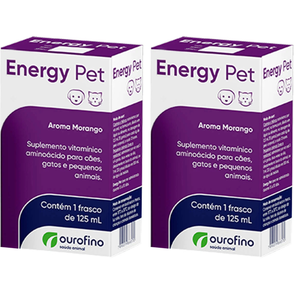 Kit 2un Energy Pet Suplemento Para Cães E Gatos 125 ml | Shopee Brasil