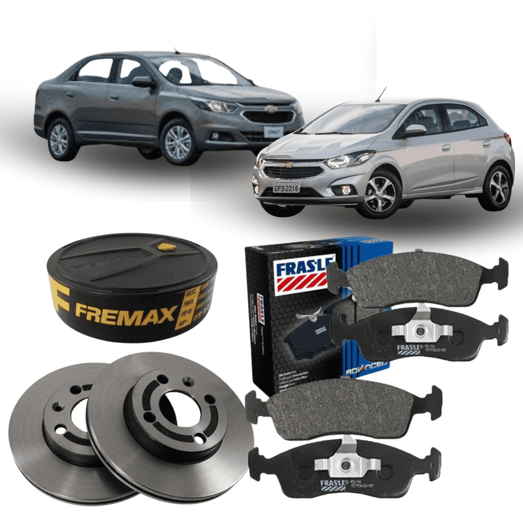 Kit Disco Fremax + Pastilha Frasle Onix Prisma Cobalt | Shopee Brasil