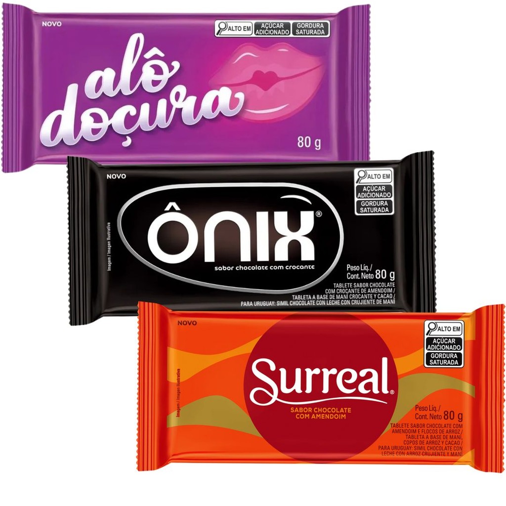 Kit Nostalgia Barra Chocolate Garoto Ao Leite 80g Edição Limitada Alô ...