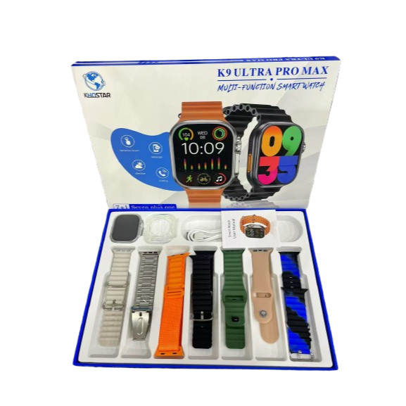 Smartwatch K9 Ultra Pro Max com 7 pulseiras esportivas | Shopee Brasil