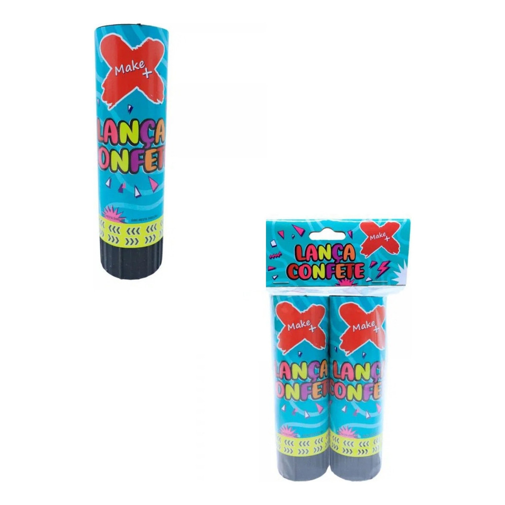 LANÇA CONFETE DE MOLA KIT 15CM COM 2 UNIDADES PARA FESTAS FORMATURAS ...