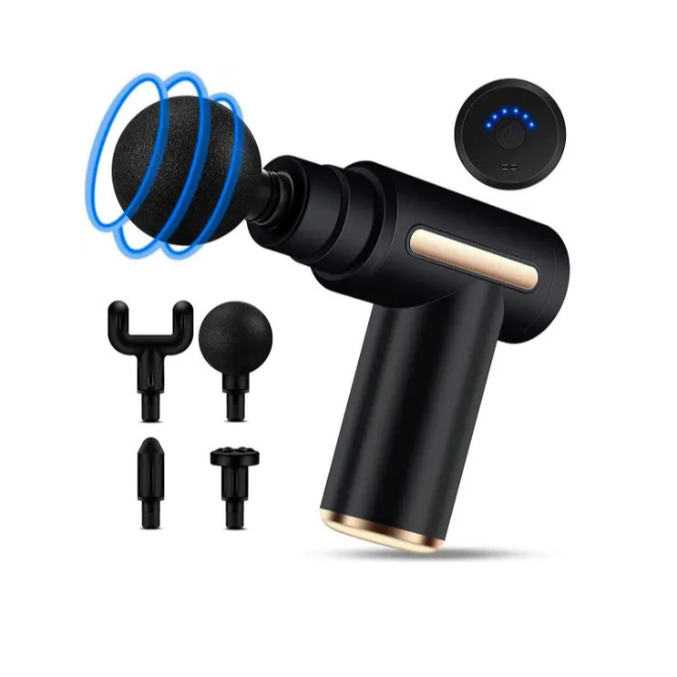 Pistola Massageadora Profissional 4x1 Portátil - Elétrica Relaxante Massagem Miofascial ...