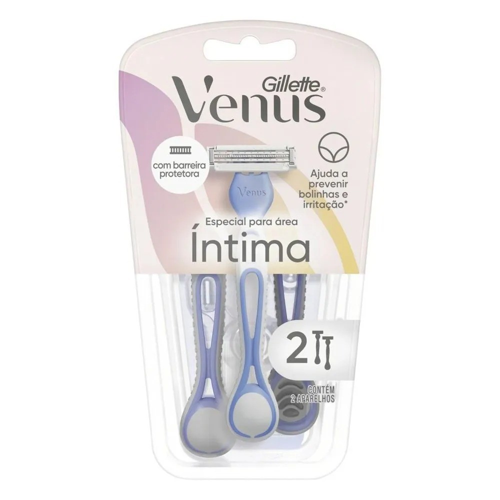 Aparelho de Depilar Gillette Vênus Íntima com 2un | Shopee Brasil
