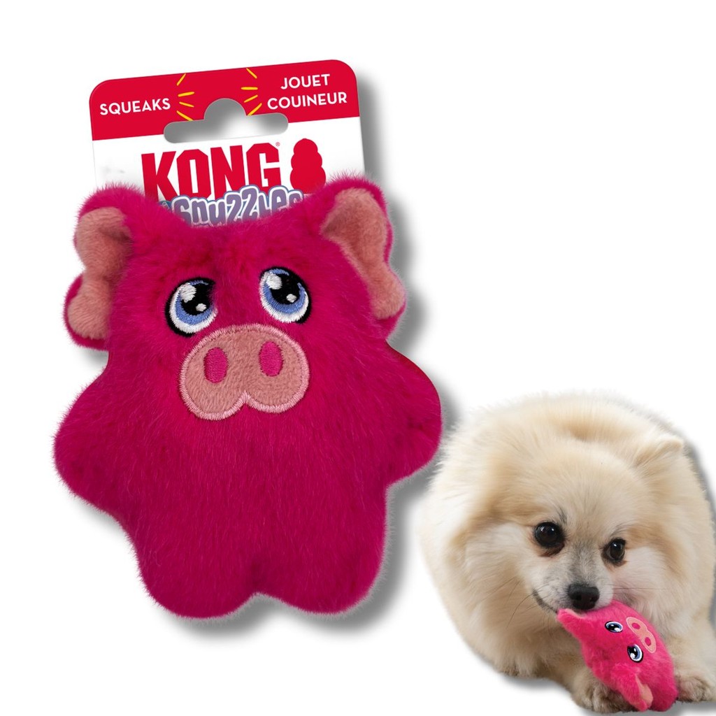 Kong Snuzzles Mini Porco Pelúcia Para Cães Fofa Com Apito | Shopee Brasil