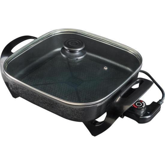 Panela Elétrica Multifuncional Quadrada 30cm Grill Antiaderente ...