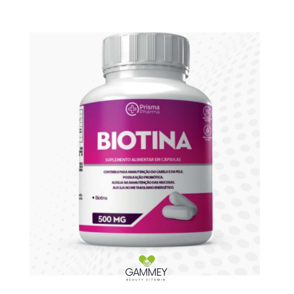 Biotina 5mg - Suplemento para Cabelo, Pele e Unhas - 60 doses | Shopee Brasil