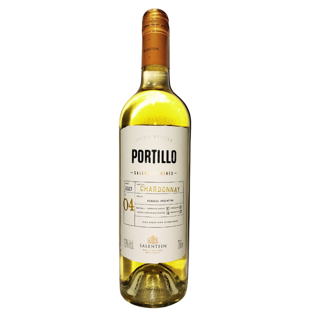 VINHO ARGENTINO PORTILLO CHARDONNAY 750ML | Shopee Brasil