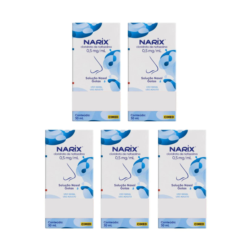 kit 5x Descongestionante Nasal Narix 30 mL | Shopee Brasil
