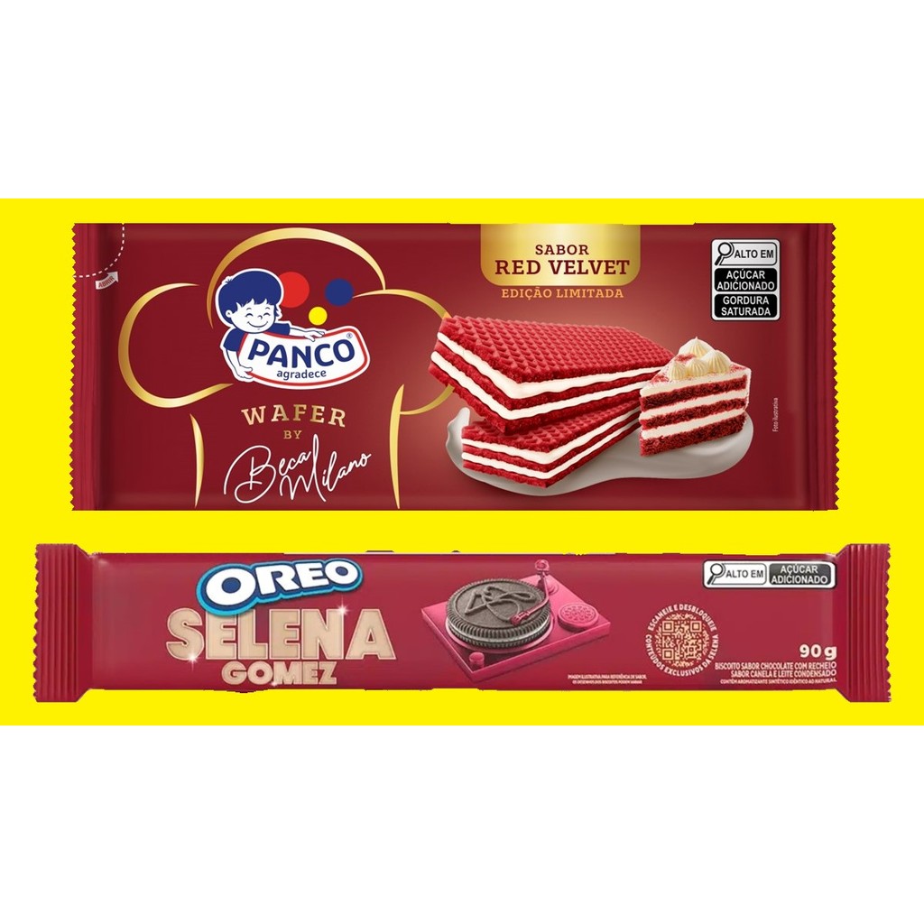 Kit Oreo Selena Gomez e Wafer Beca Milano Biscoito Oreo Recheado Leite ...