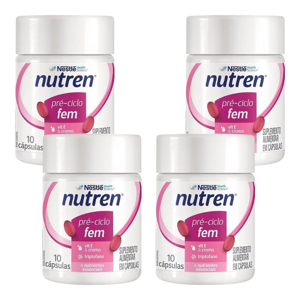 Kit Nestlé Nutren Pré-Ciclo Fem Com 4 Unidades De 10 Cápsulas Cada ...