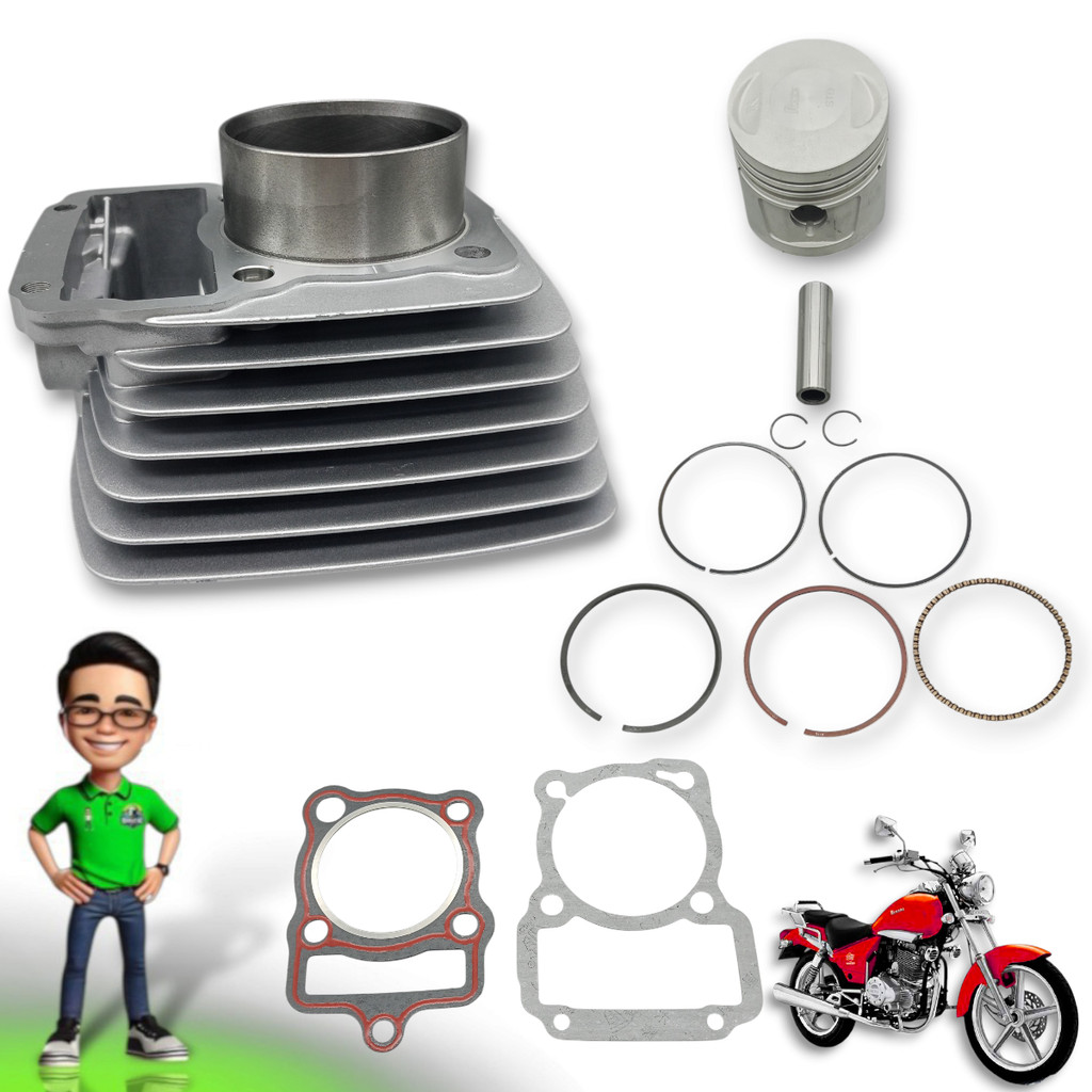 Kit Cilindro Motor Dafra Kansas Speed 150 2008 Á 2015 | Shopee Brasil