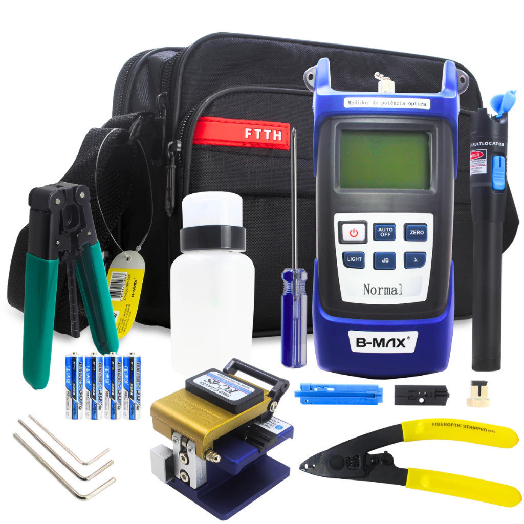 Kit de Ferramentas de Fibra Óptica 15 em 1 para Conexão Profissional de ...