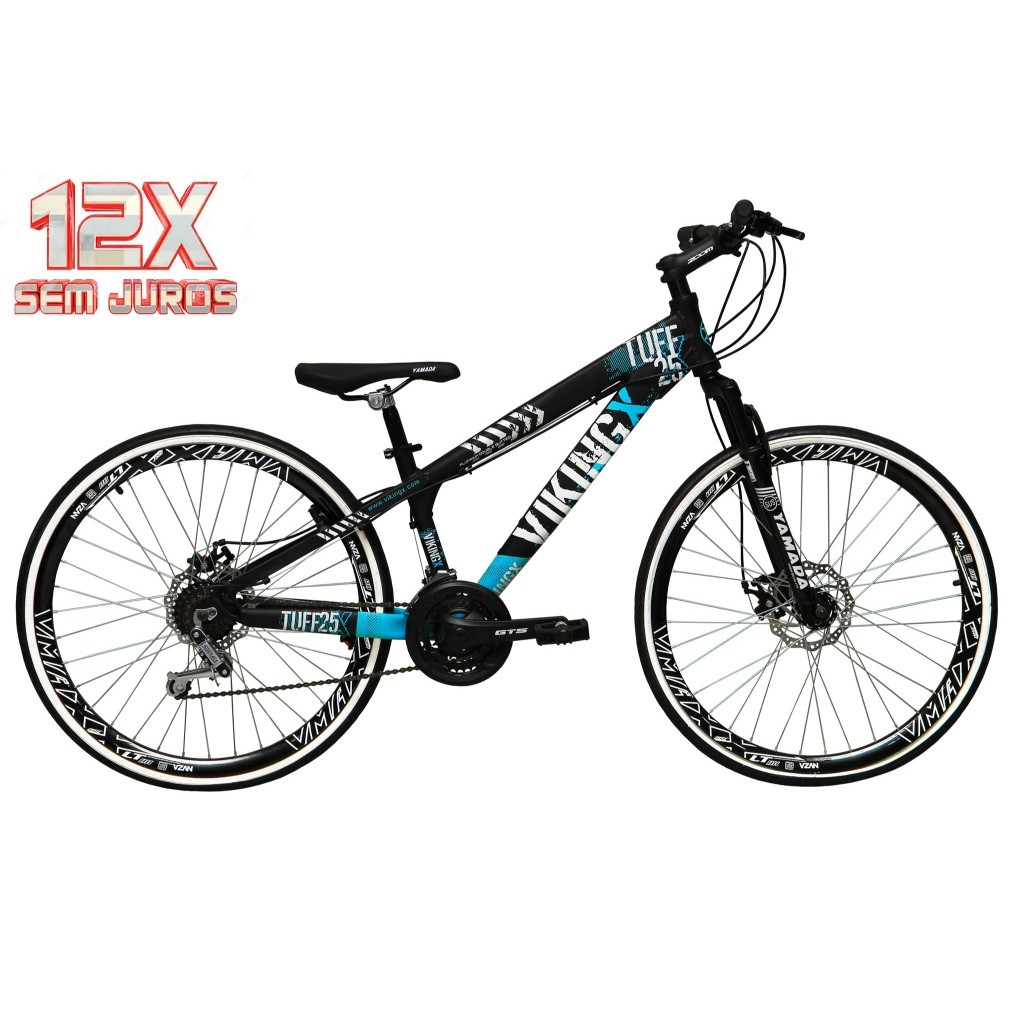 Bicicleta Aro 26 Vikingx Tuff X25 X30 X35 Downhill 21v Alumínio Freeride Freio Disco Vzan Vmaxx ...