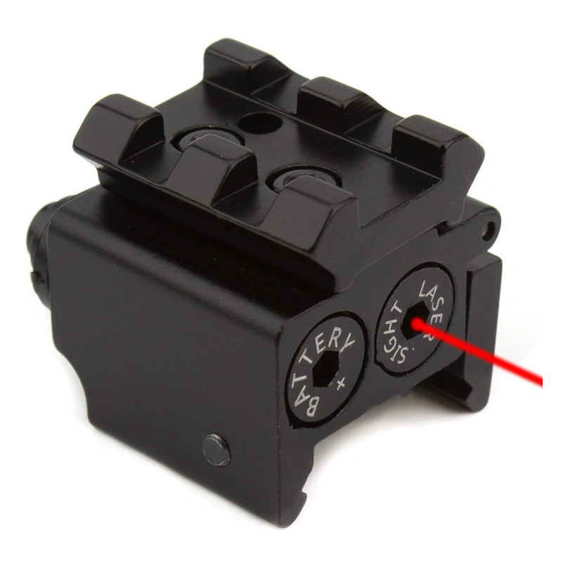 Mini Mira Laser Vermelho Com Trilho Lanterna 20 21 22 mm | Shopee Brasil