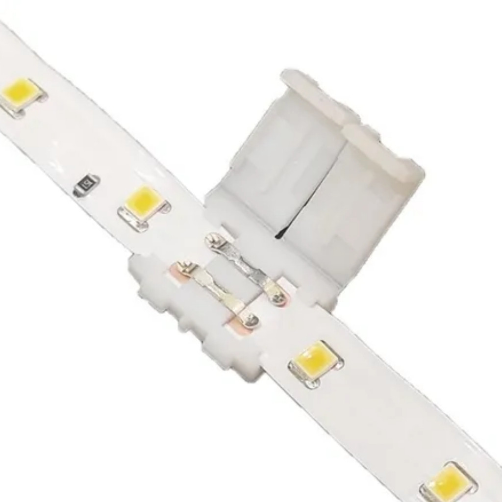 Kit 20 Emenda Reta Clip p/ Fita LED 3528 8mm 2 vias 12v | Shopee Brasil