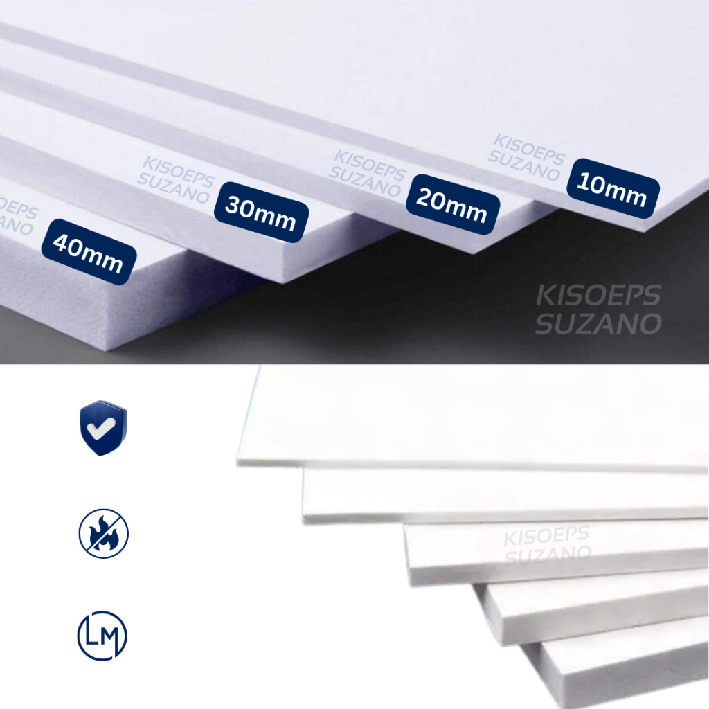 Placas de Isopor EPS 50X50cm kit c/ 25 unidades 10mm (1cm) Retardante a ...