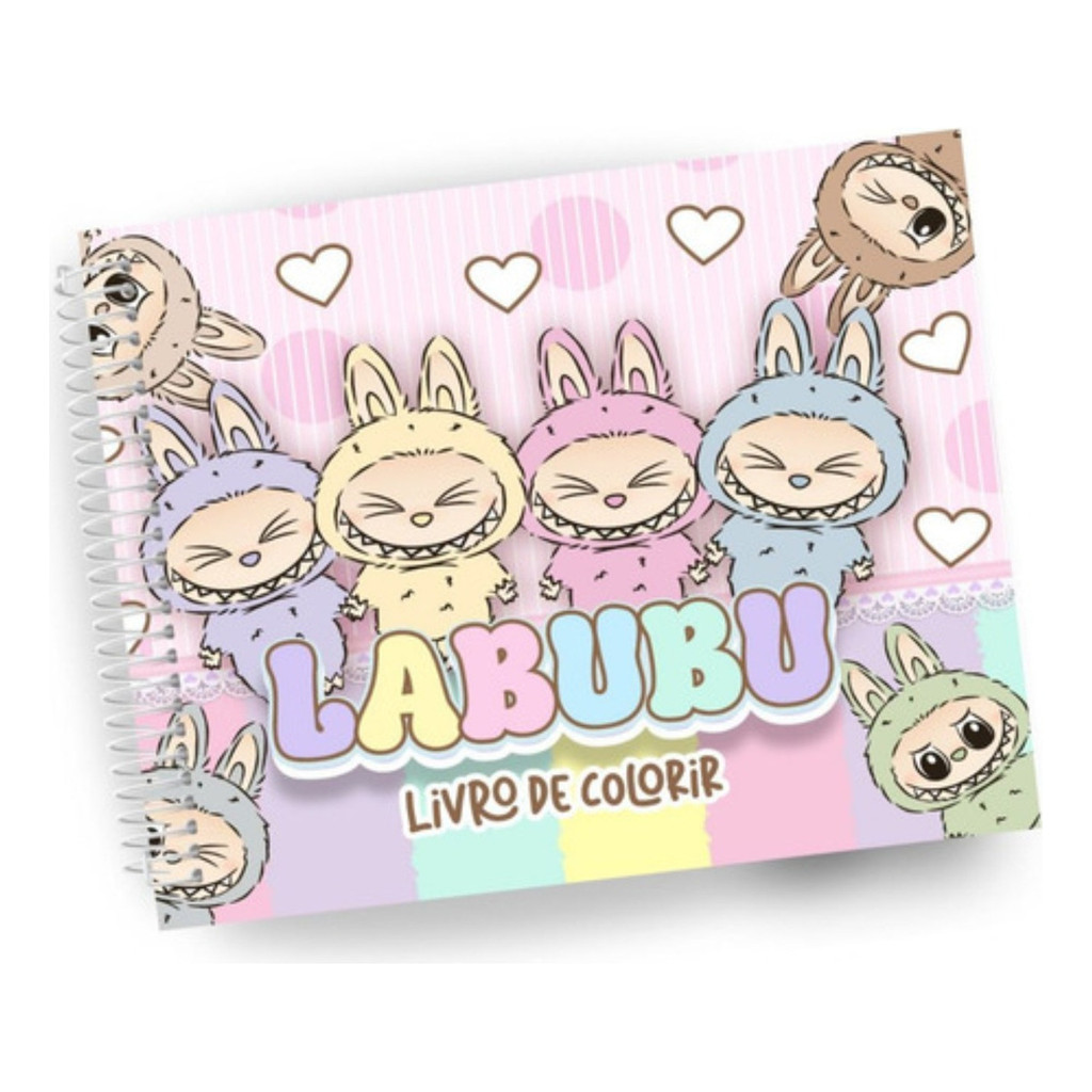 Livro De Colorir Labubu 50 Folhas + Acetato Incluso Capa Dura | Shopee ...