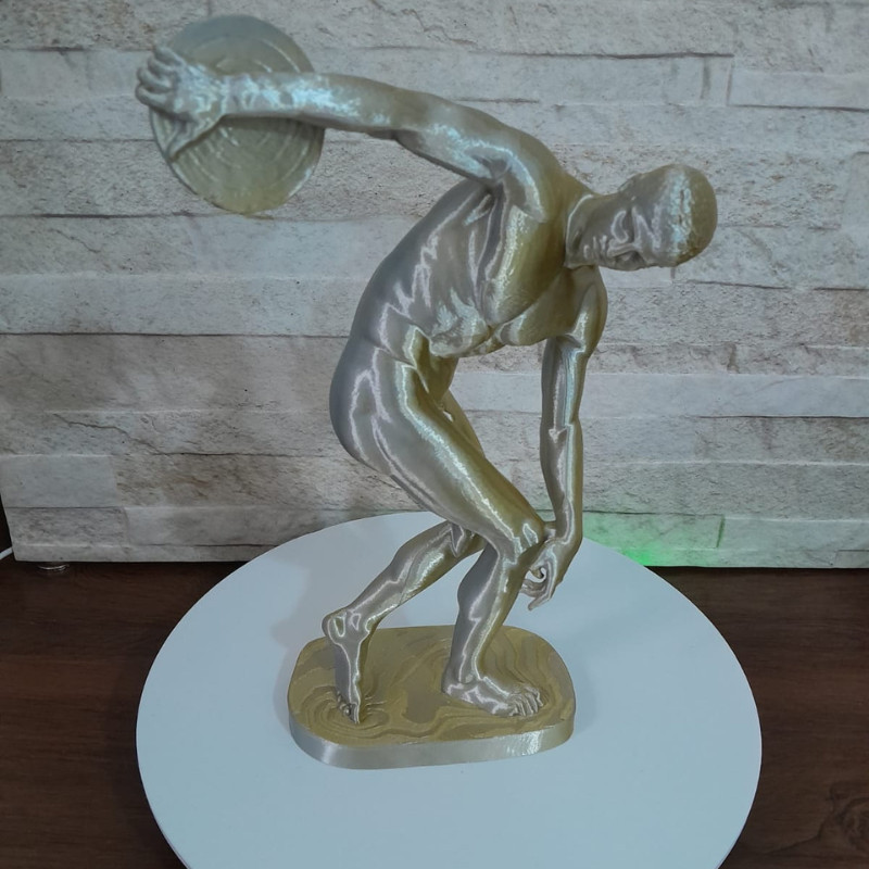 Estátua de Míron Discóbolo (Discobolus) Símbolo Educação Física ...