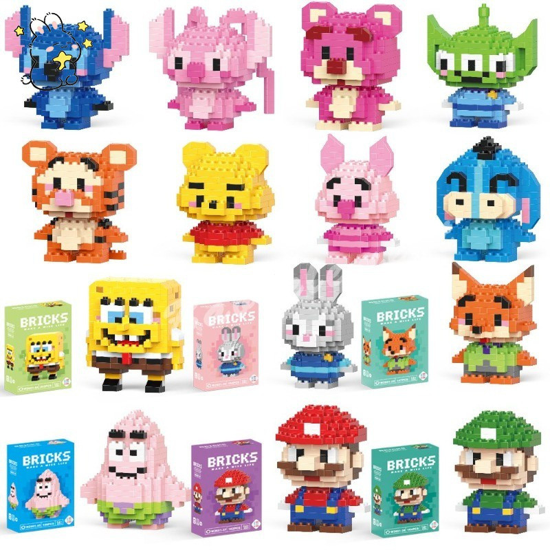 Blocos De Construção Nano DIY 50 Em 1-Kits De Micro Personagens De ...