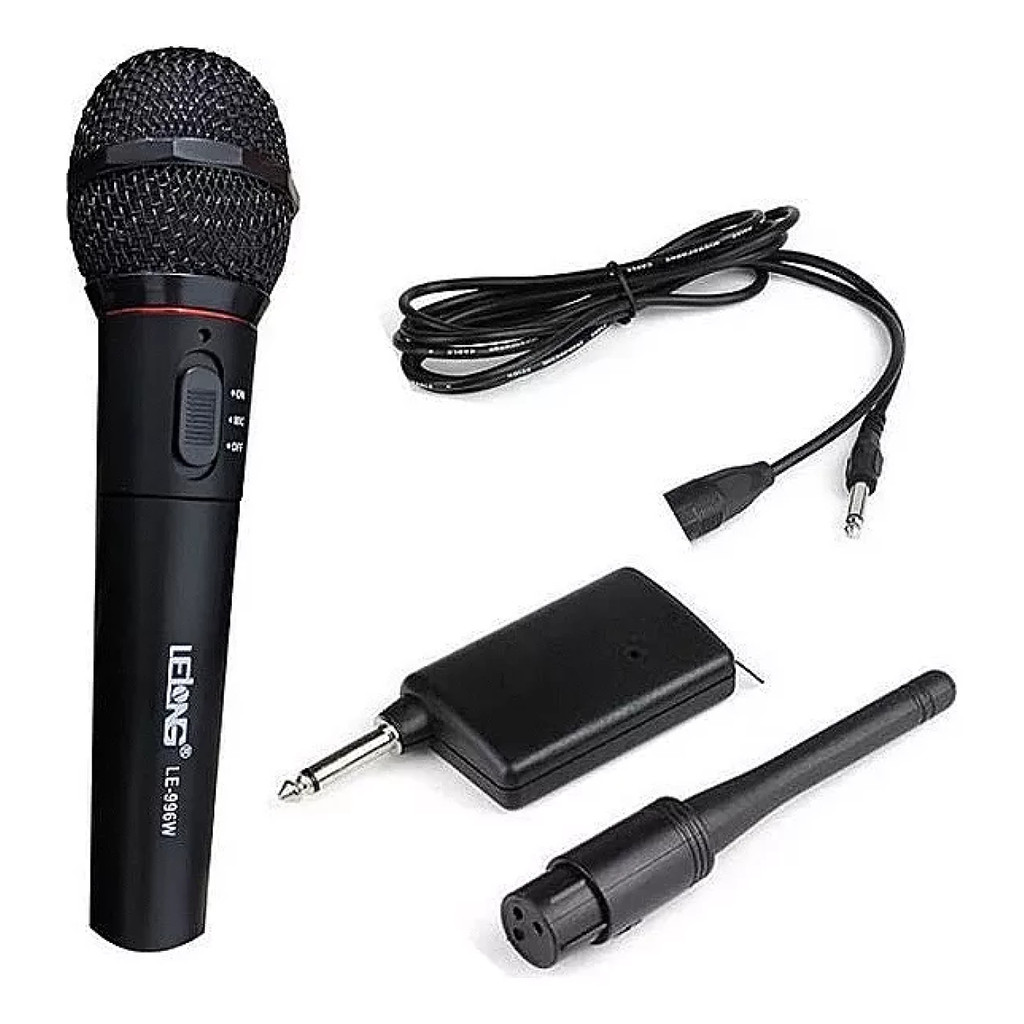 Microfone Sem Fio Profissional Lelong Le 996W Completo | Shopee Brasil