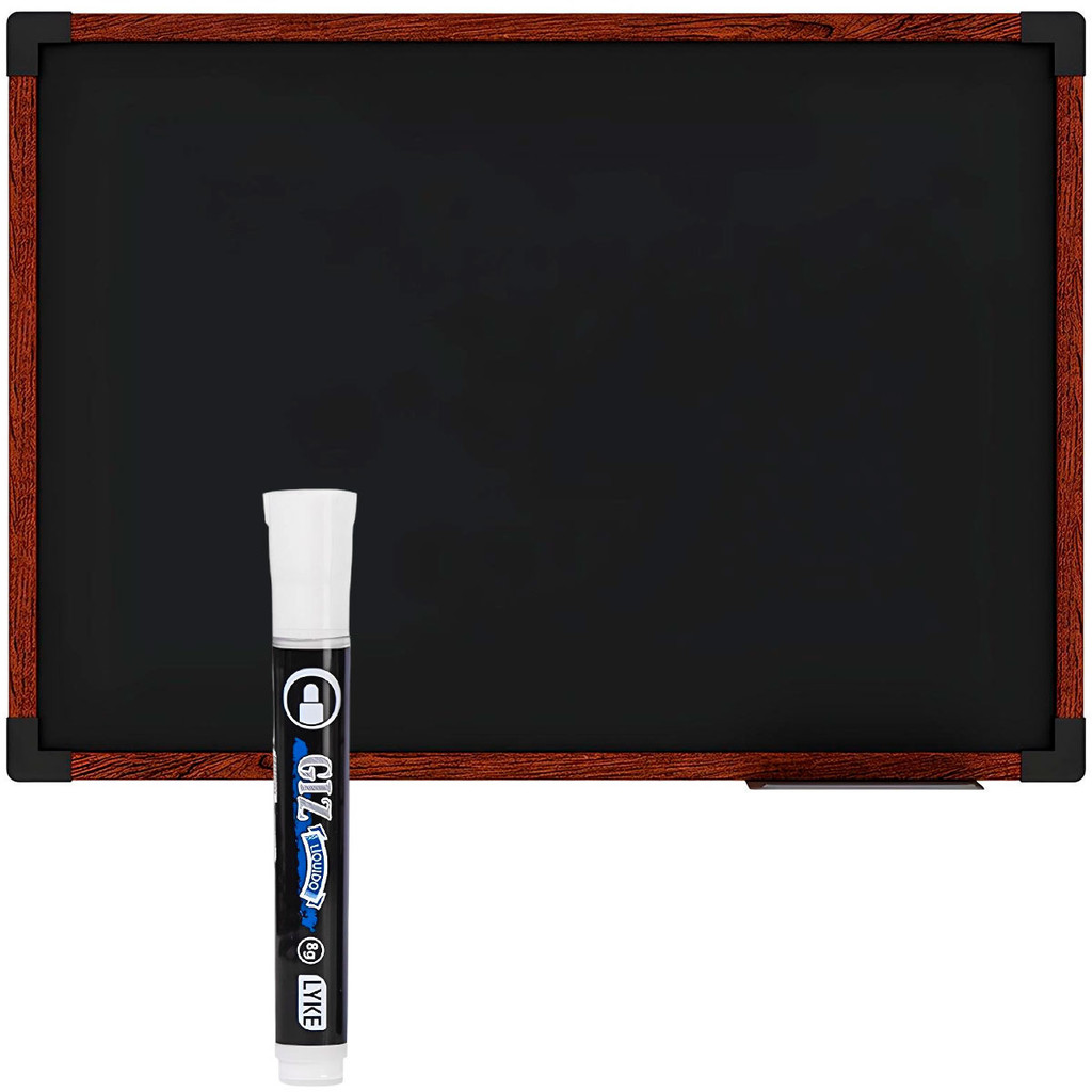 Lousa Preta 70x50cm Quadro Negro Escolar Liso Com Moldura De Madeira ...