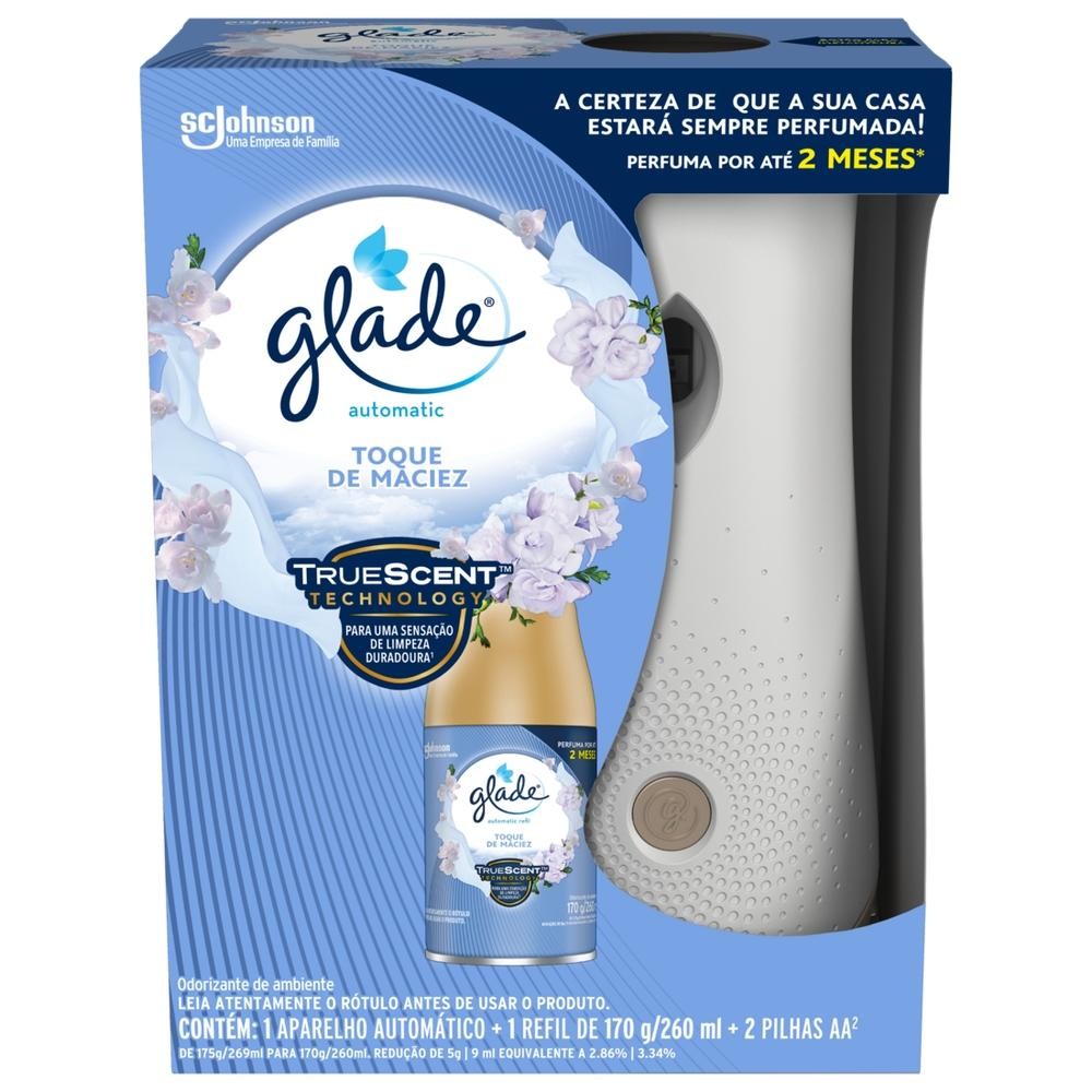 Odorizador de Ambiente Glade Automatic Spray Aparelho + Refil Toque de ...