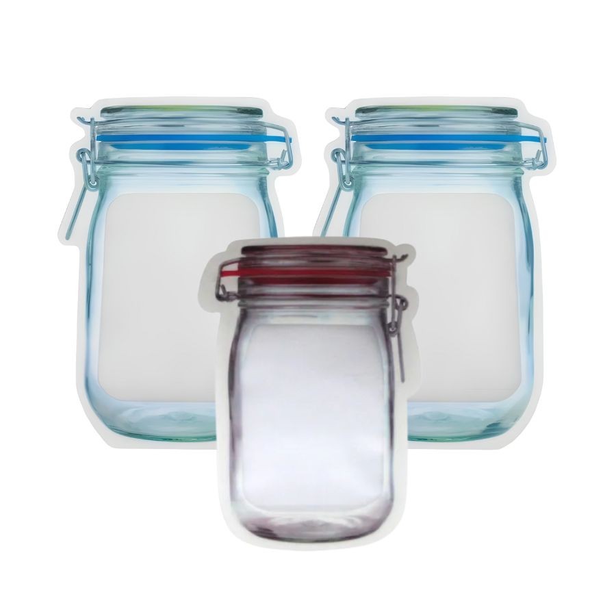 Kit 3 Sacos Herméticos Ziplock Pote Reutilizável - GGM | Shopee Brasil