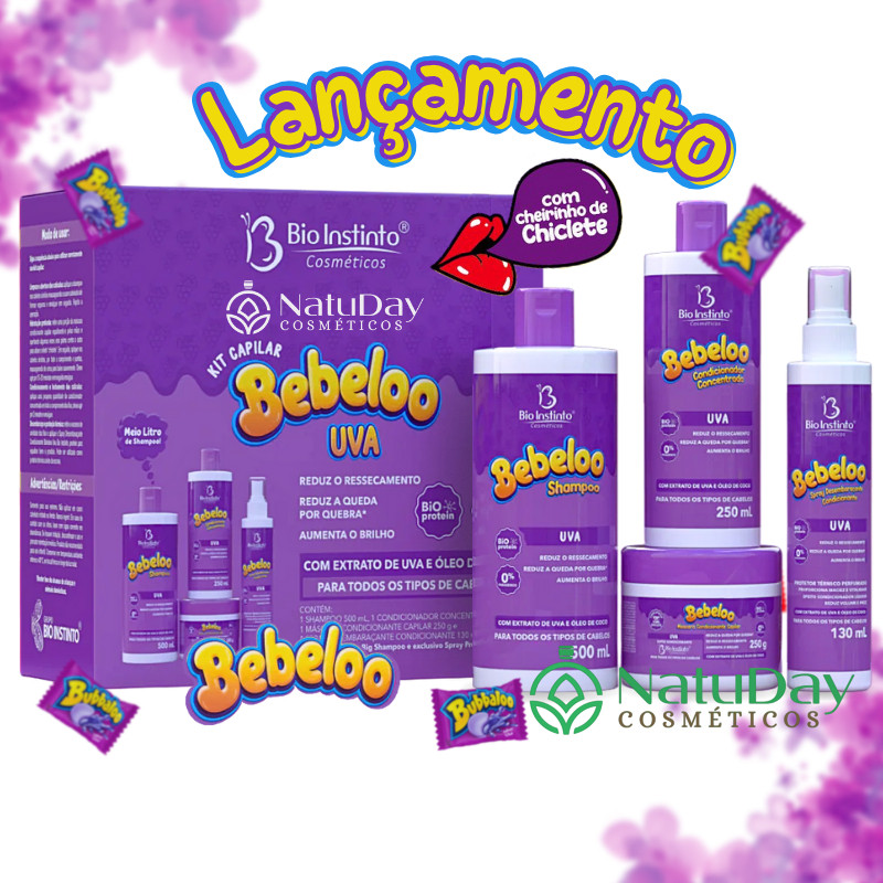 Kit Capilar Bebeloo Uva (Cheiro de Babaloo) A Magia da Infância nos ...