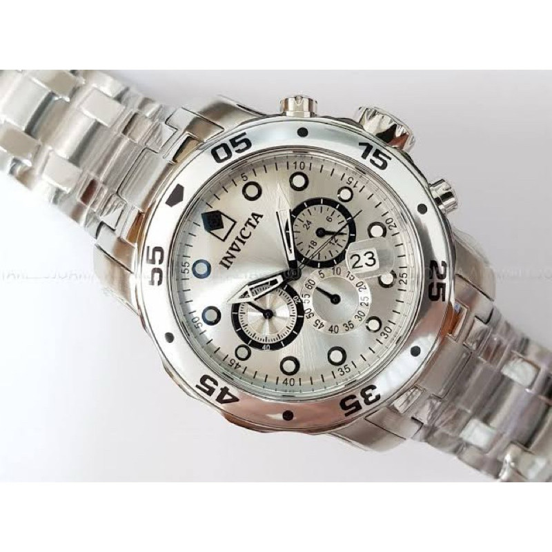 Relógio Invicta 0071 Pro Diver Scuba Prata Silver CAIXINHA E ...